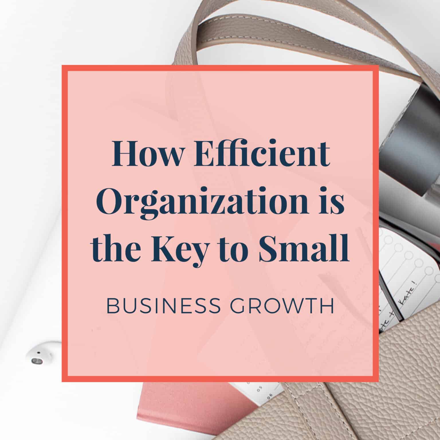 How Efficient Organization is the Key to Small Business Growth